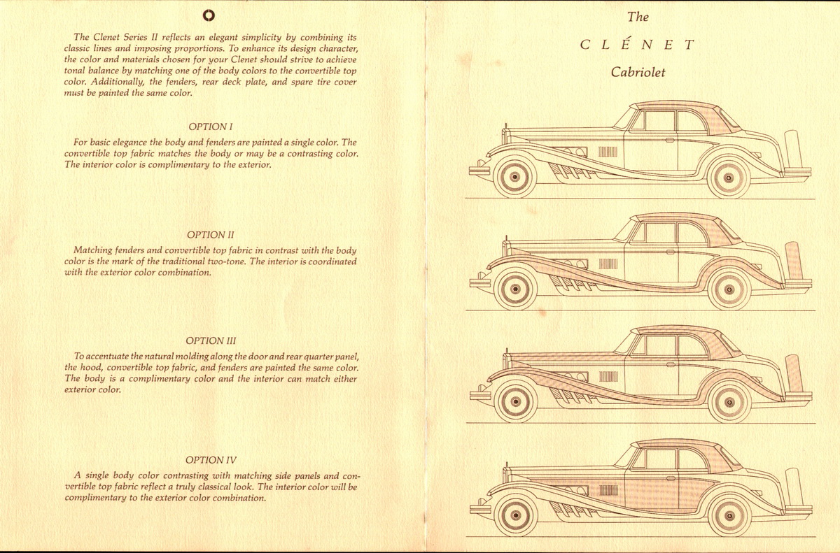 Classic Clenet Club ¦ Technical Data